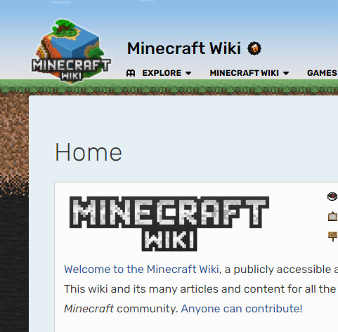 Minecraft Wiki启用新版Logo - 我的世界中文站